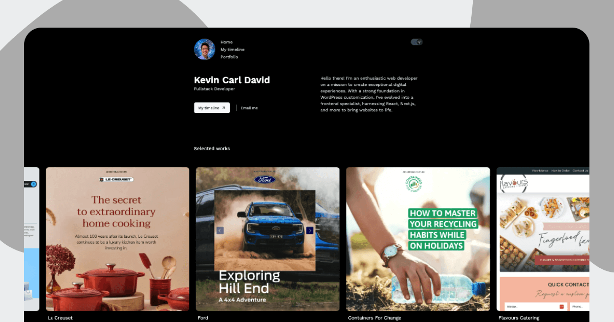 Kevin Carl David | Fullstack Developer